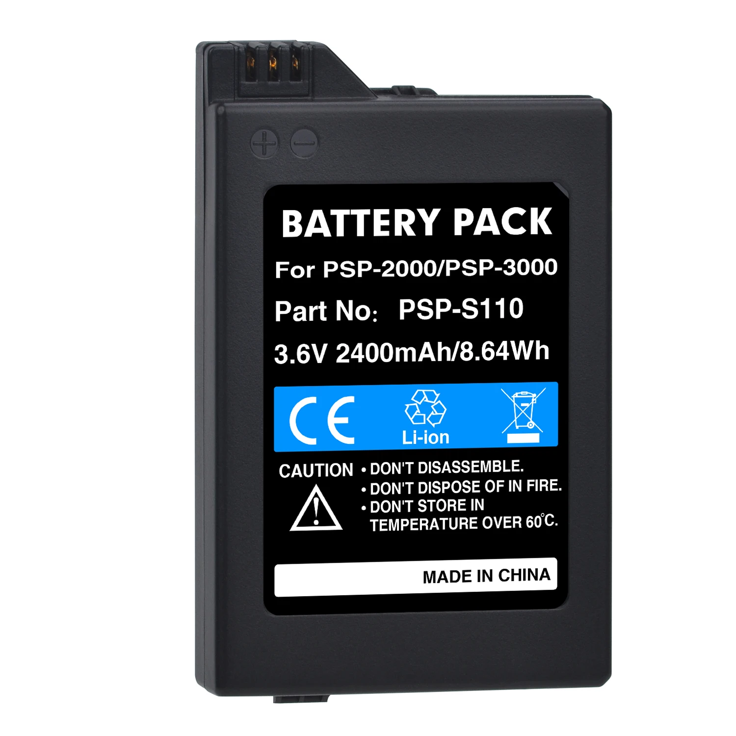 1PCS-3-6V-2400mAh-PSP-S110-PSP-2000-Bateria-PSP-3000-Battery-for-Sony ...