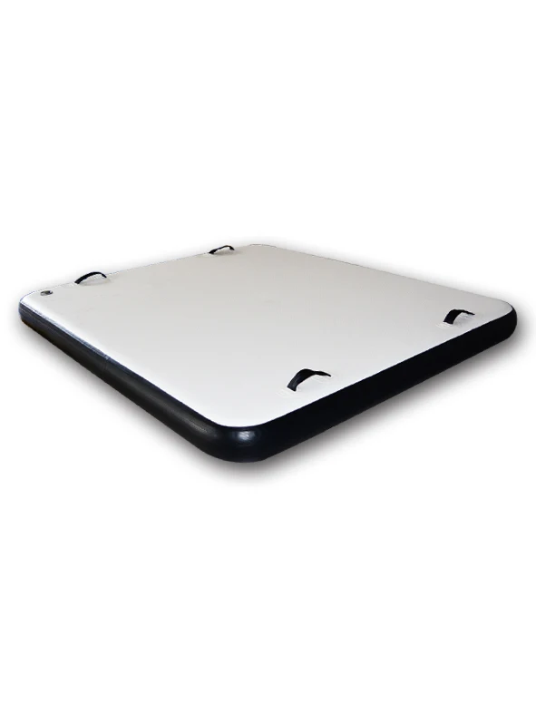 Inflatable-water-platform-catamaran-float-boat-wire-drawing-air-cushion ...