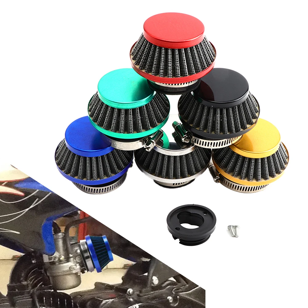 Pocket Bike Air Filter with Connector for 47cc 49cc 2stroke engine carb ...