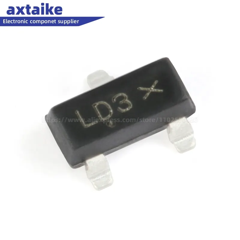 10pcs-BAT54SLT1G-LD3-SOT-23-30V-200mA-1-Pair-Series-SMD-Schottky-Diode ...