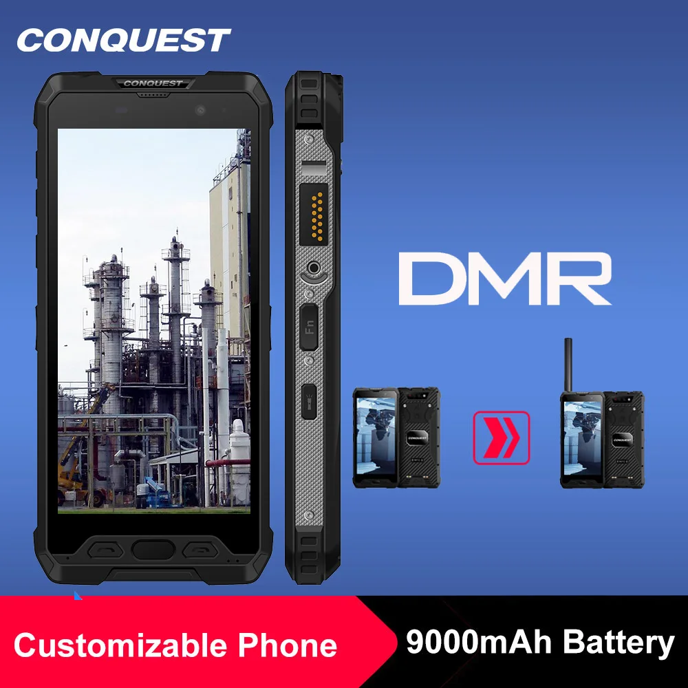 CONQUEST S18 9000mAh Battery IP68 Rugged Waterproof Phone Global 4G IoT ...