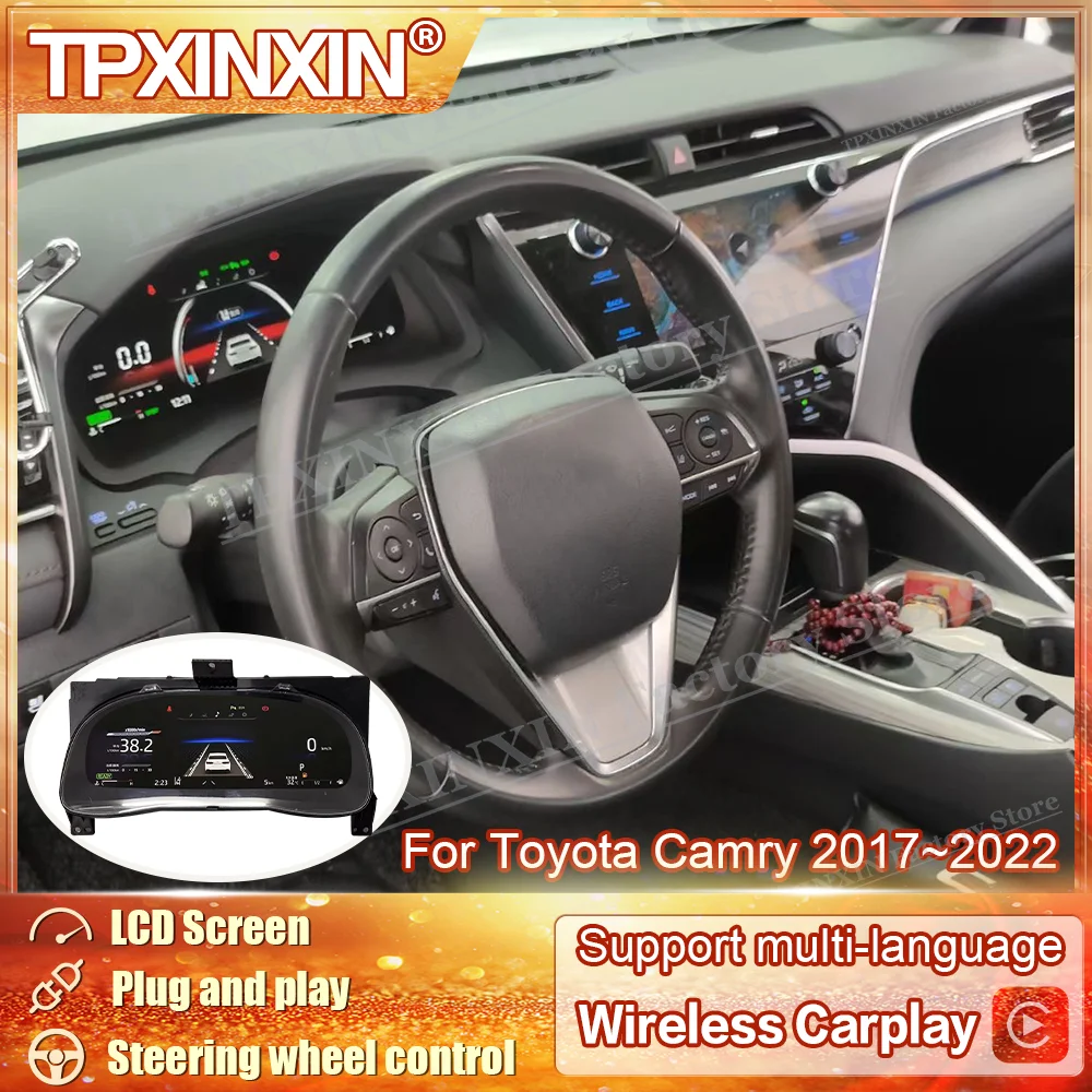 1920*720 Car Digital Cluster Virtual Cockpit Odometer Screen For Toyota ...