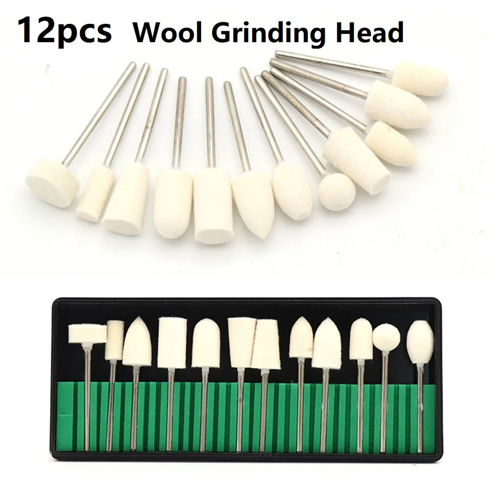 12Pcs-Wool-Felt-Grinding-Sanding-Head-Abrasive-Buffing-Wheel-2-35mm ...