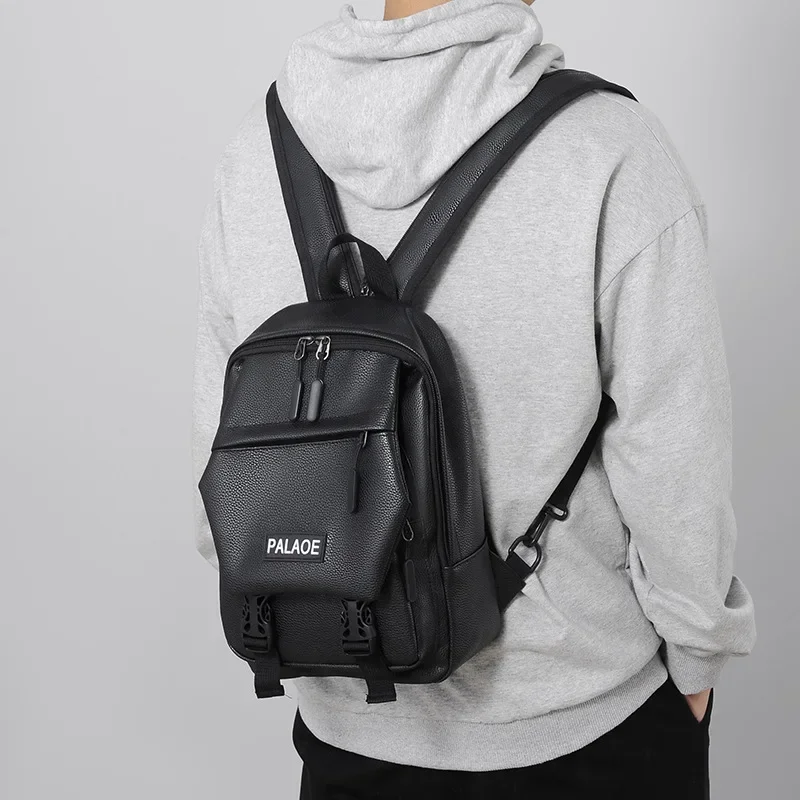 Mini Men's Backpack Fashion Small Man Multifunction Chest Bag Schoolbag ...