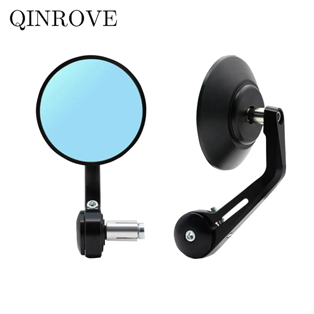 7-8-Motorcycle-Mirrors-Handlebar-End-Mirror-Aluminum-Rearview-Mirror ...