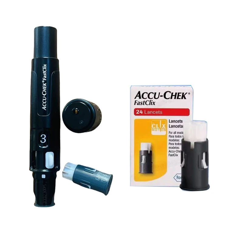 Roche FA pen Accu Chek FastClix Pen Lancing Device Kit with 24pcs ...