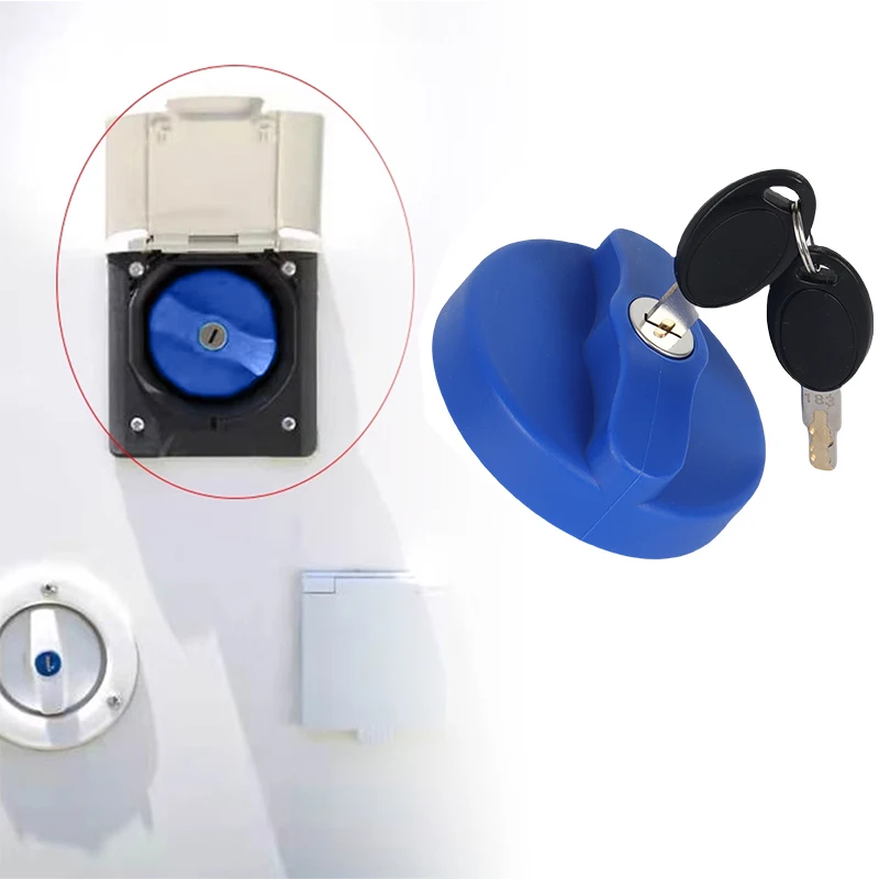 1Set Replacement Water Inlet Filler Cap LOCKING Zadi Lock With 2 Keys ...