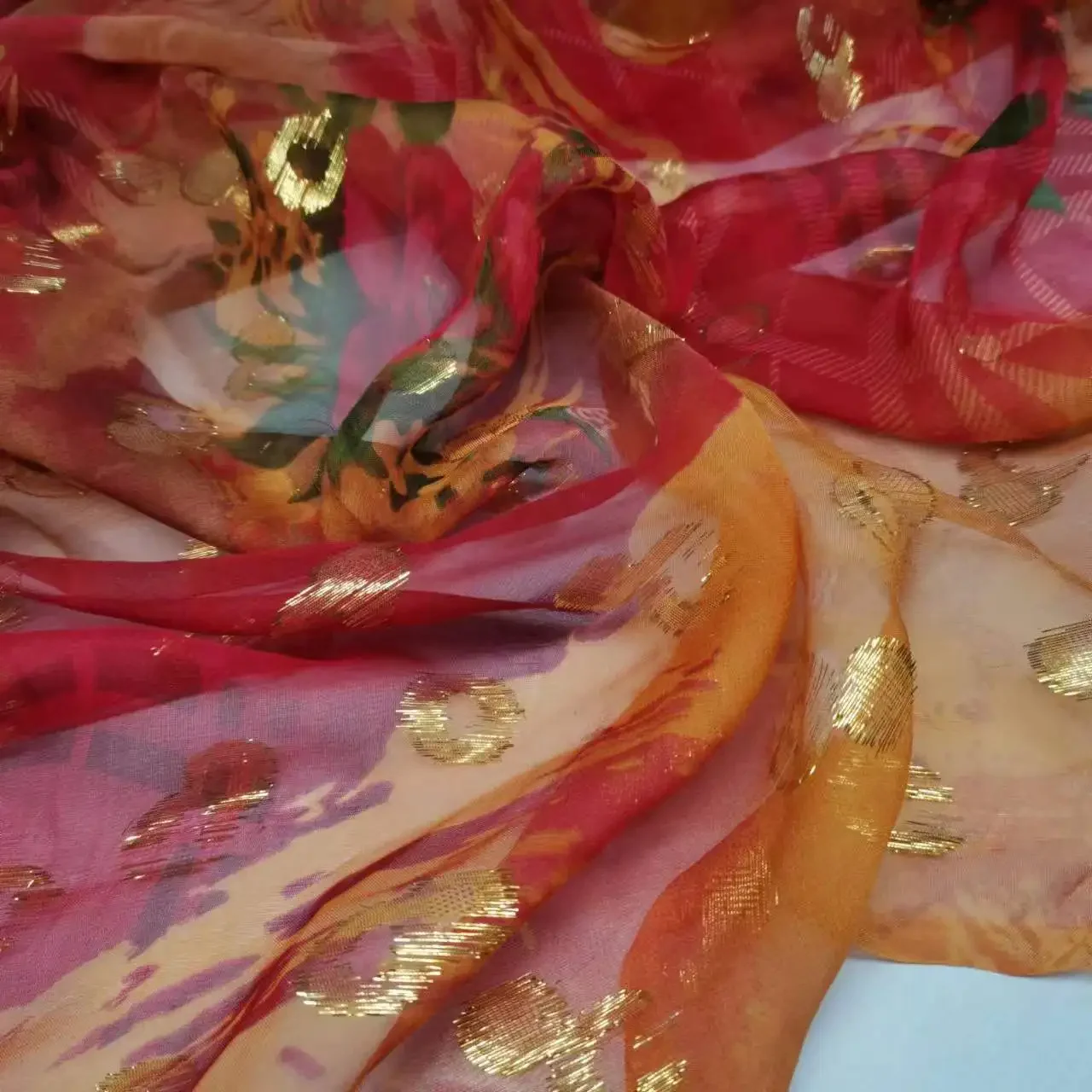 Saree-Mulberry-Silk-Metallic-Lurex-Brocade-Metallic-Sudan-Toub-Fabric ...