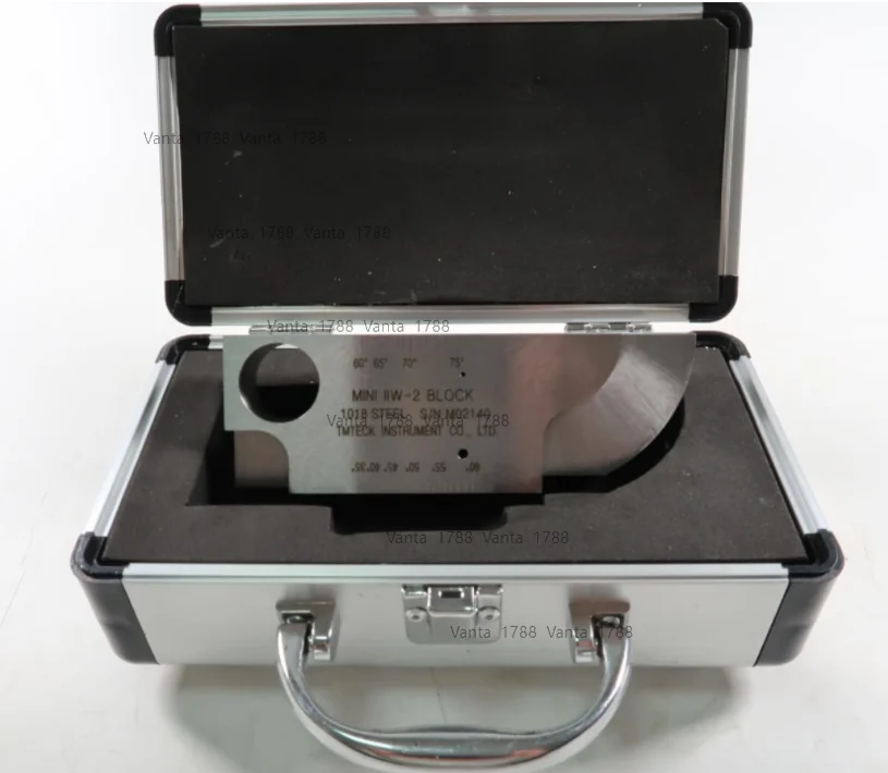 Mini IIW type standard inch Ndt calibration test block 1018 steel ...
