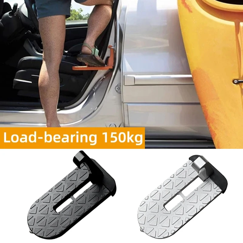 Folding-Car-Door-Step-Latch-Hook-Step-Mini-Auxiliary-Foot-Pedal ...