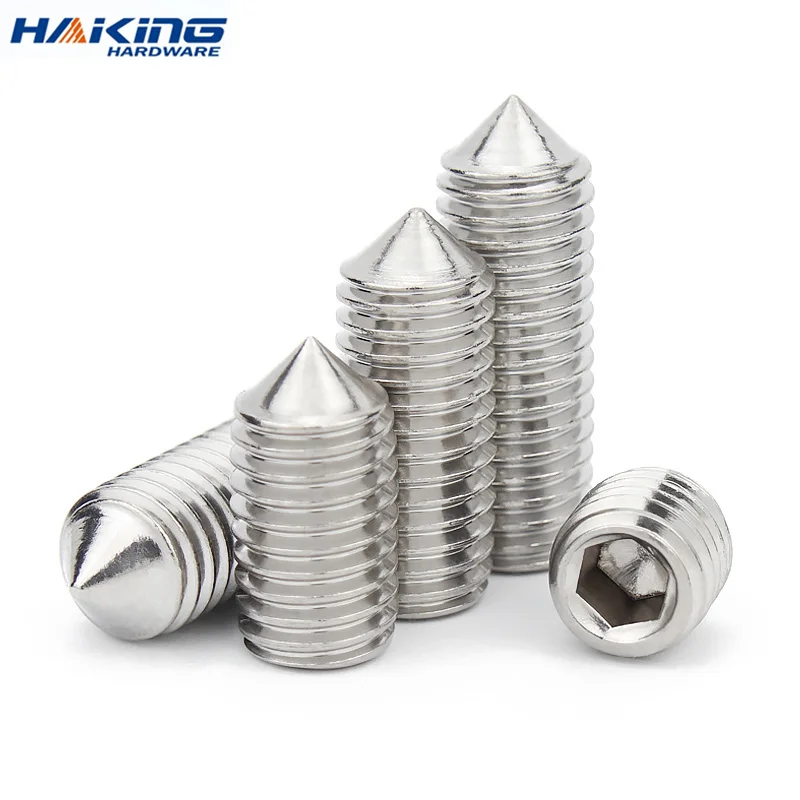 10pcs-lot-Hex-hexagon-socket-set-screw-cone-point-grub-screw-M2-M2-5-M3 ...