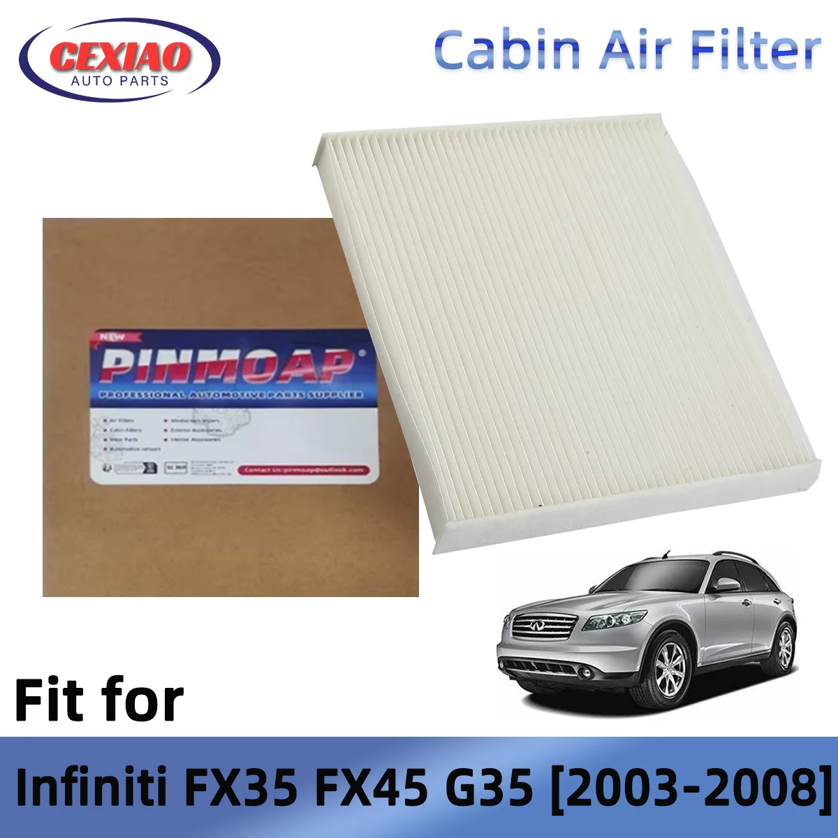 Car Cabin Air Filter for Infiniti FX35 FX45 G35 2003-2008 CAF1792M ...