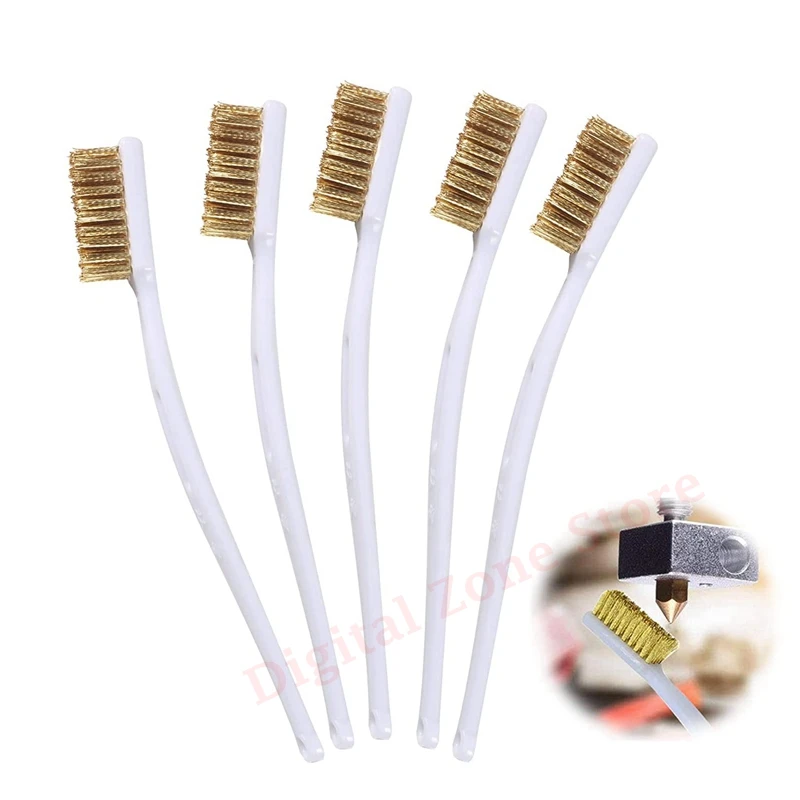 5Pcs Copper Wire Toothbrush, Mini Wire Toothbrush Metal Rust Brush for ...