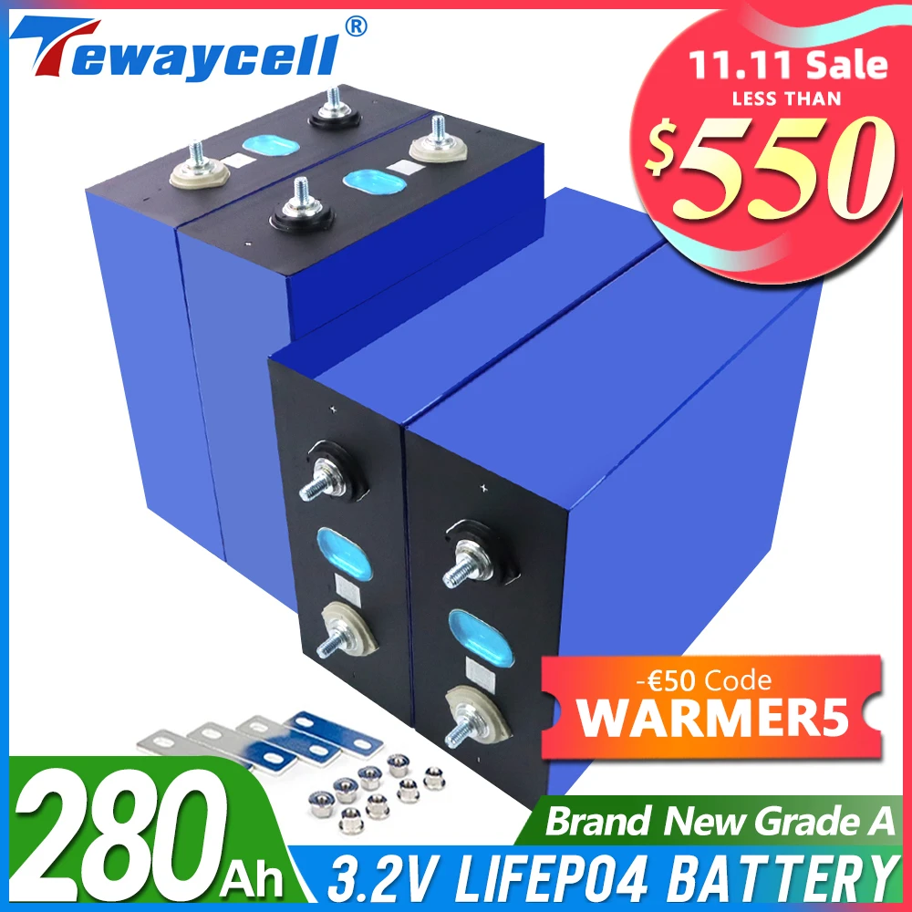 Neue 280Ah Lifepo4 Batterie 3,2 V Akku Pack 12V 24V 48V Grade EINE ...