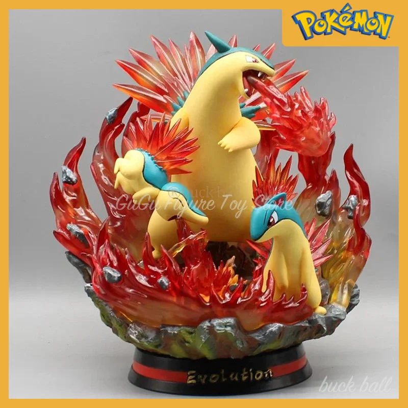 Pok-mon-Typhlosion-Cyndaquil-Evolution-Action-Figure-PVC-Est-tua-Modelo ...