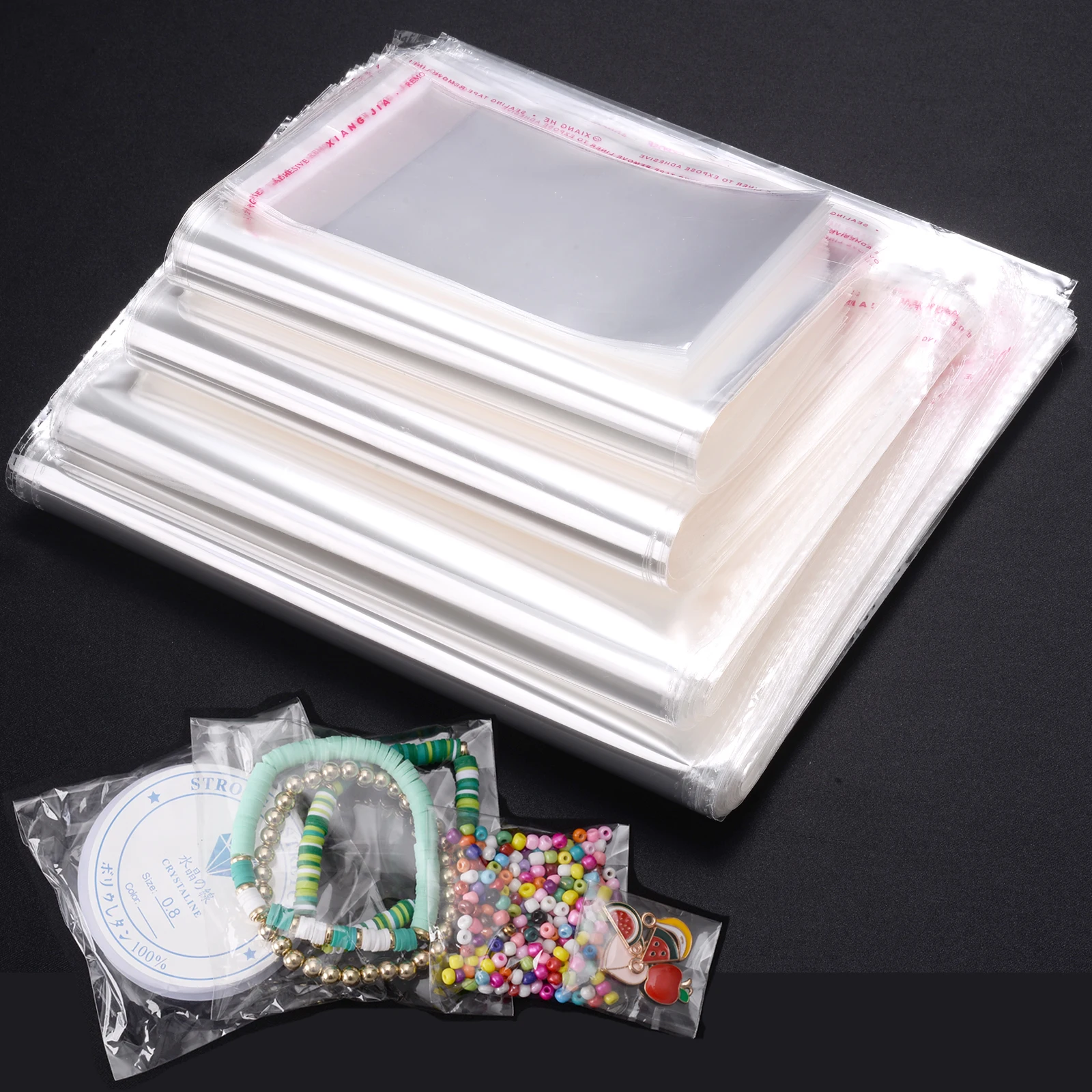 50-100pcs-Clear-Self-Sealing-OPP-Plastic-Bags-Sealing-Jewelry-Gift ...