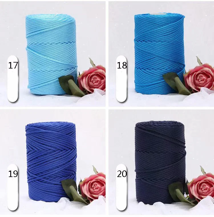 Fils De Crochet Tricotés Creux Rouleau De 200 M rouleau De 3mm Pour Sac ...