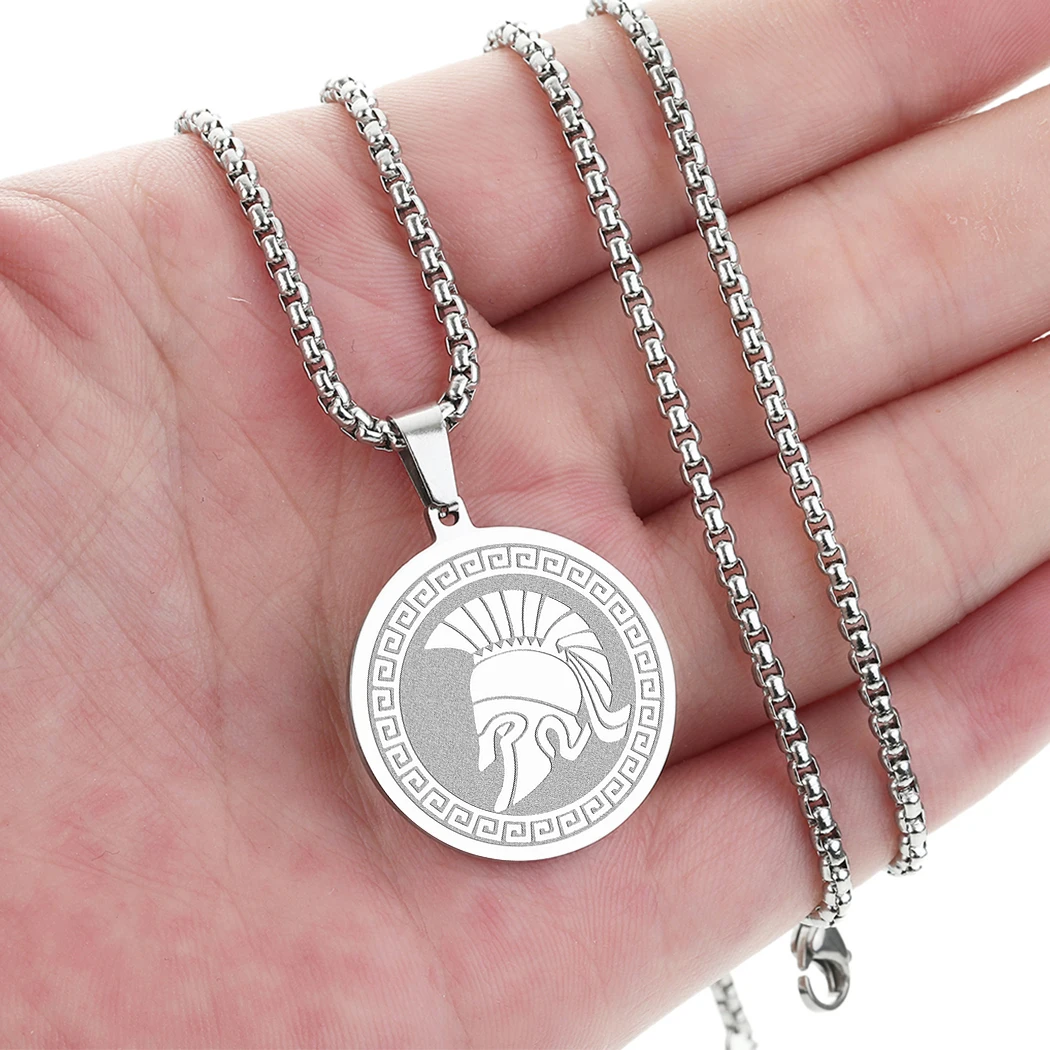 Mens-Ancient-Greek-God-Spartan-Warrior-Pendant-Gladiator-Necklace-Women ...