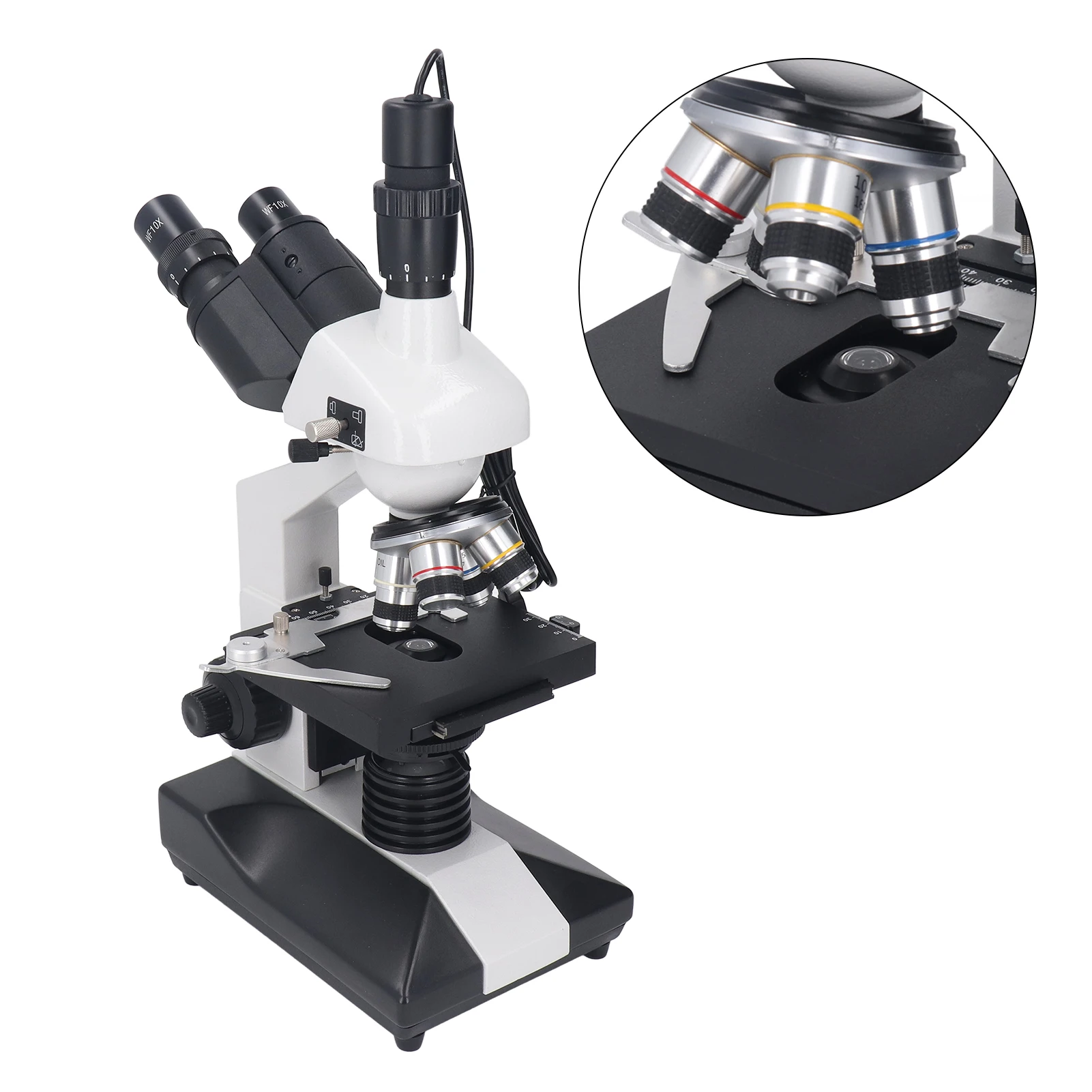 Biological-Microscope-45-Degree-High-Magnification-Accurate-Trinocular ...