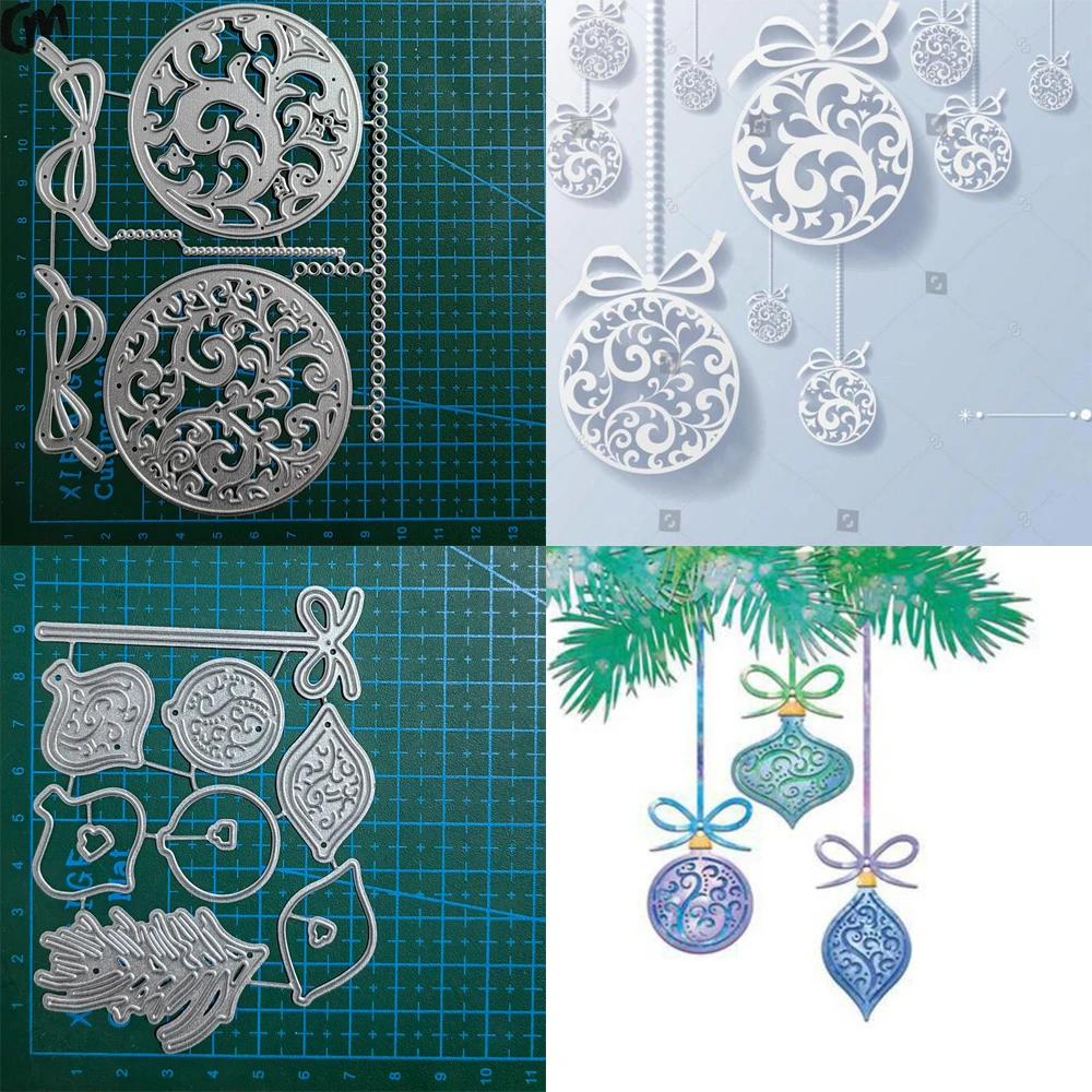 Christmas ball decoration bow Metal Cutting Dies Cut Die Mold ...