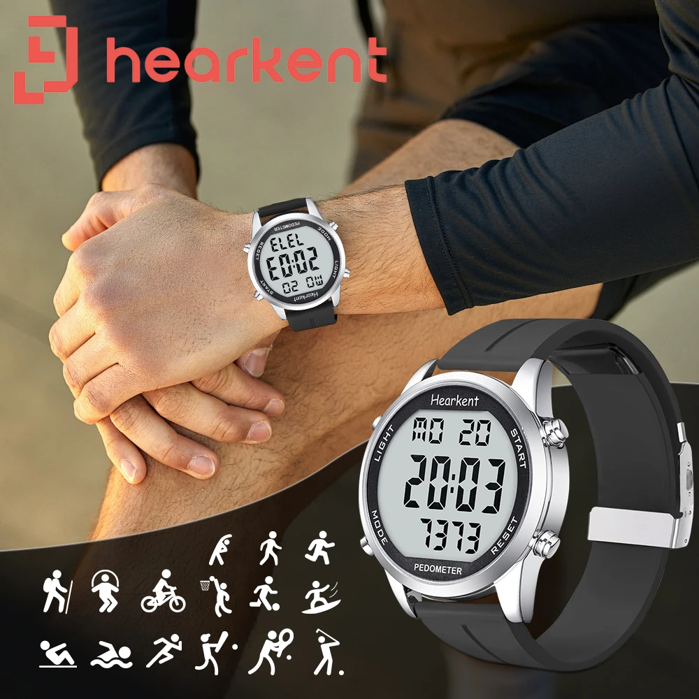 Hearkent-Pedometer-Watch-Men-Digital-Waterproof-Sport-Watches-Step ...
