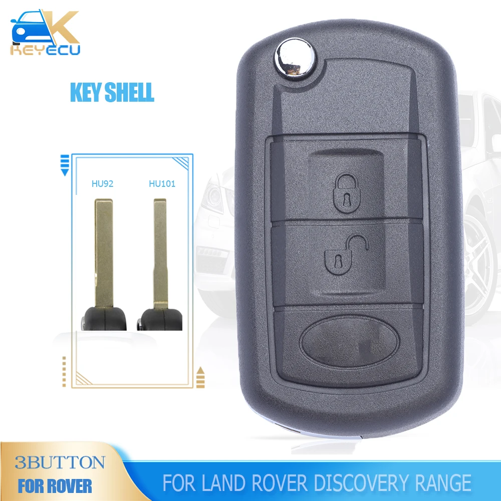 KEYECU 3 Button Car Remote Control Key Shell Case Flip Key Housing ...