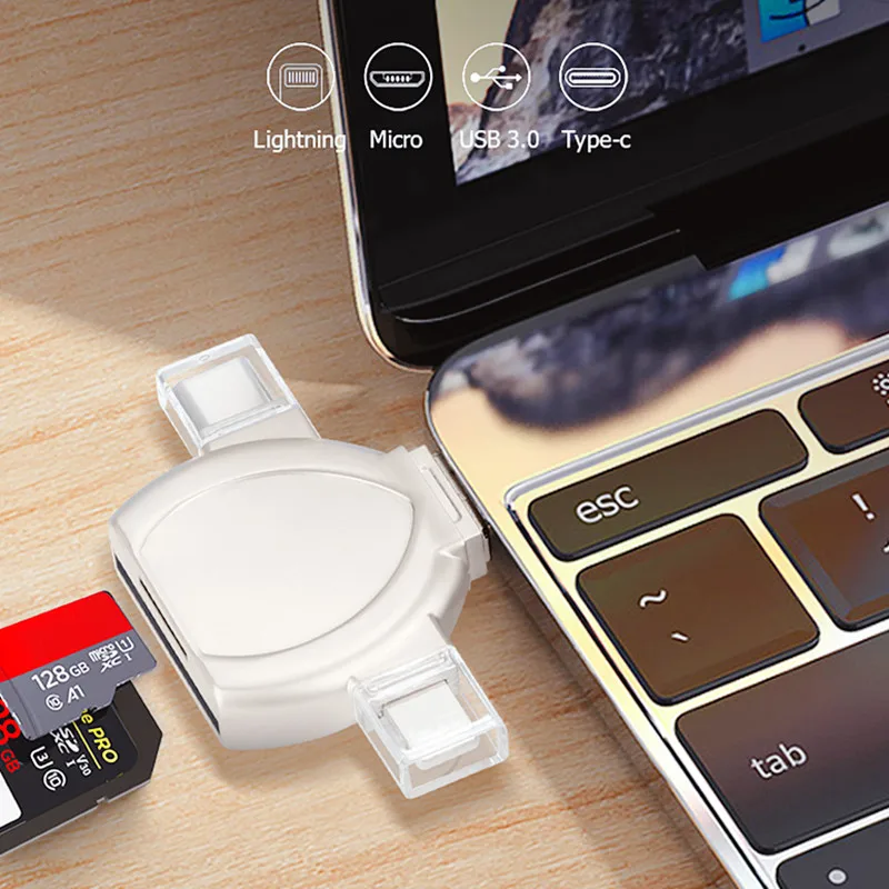 Lightning To SD Card Reader for SD/TF Flash Adapter Memory Card Adapter ...