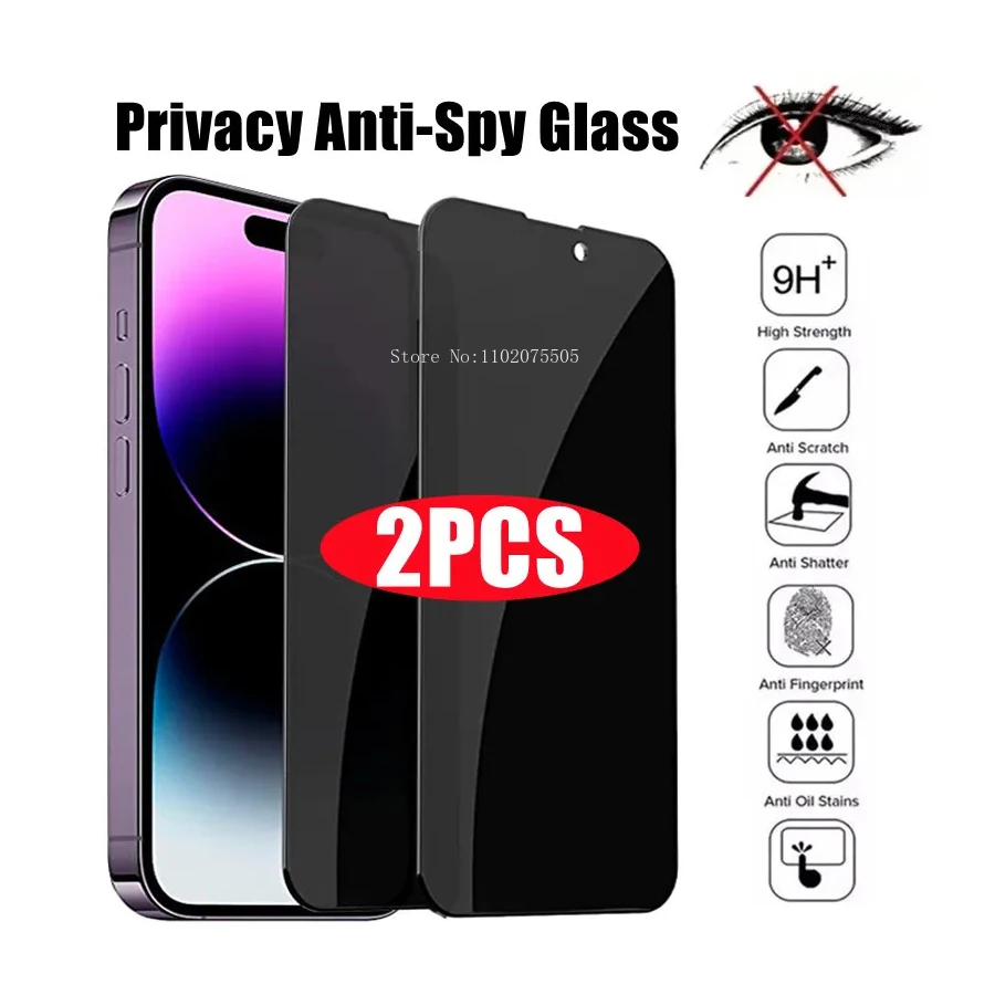 2-Pcs-Pack-Anti-Spy-Private-Tempered-Glass-Anti-Scratch-Case-Privacy ...