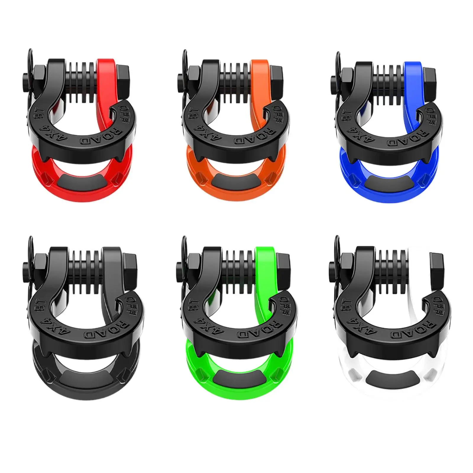 2x-D-Ring-Shackles-Clevis-Sturdy-3-4-inch-Tow-Shackles-Bow-Shackles ...