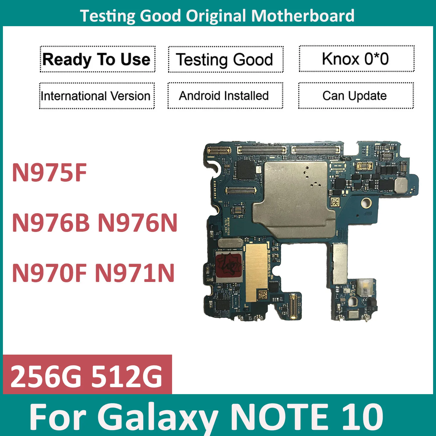 Placa-base-desbloqueada-para-Samsung-Galaxy-NOTE-10-Plus-N975F-4G-N976B ...