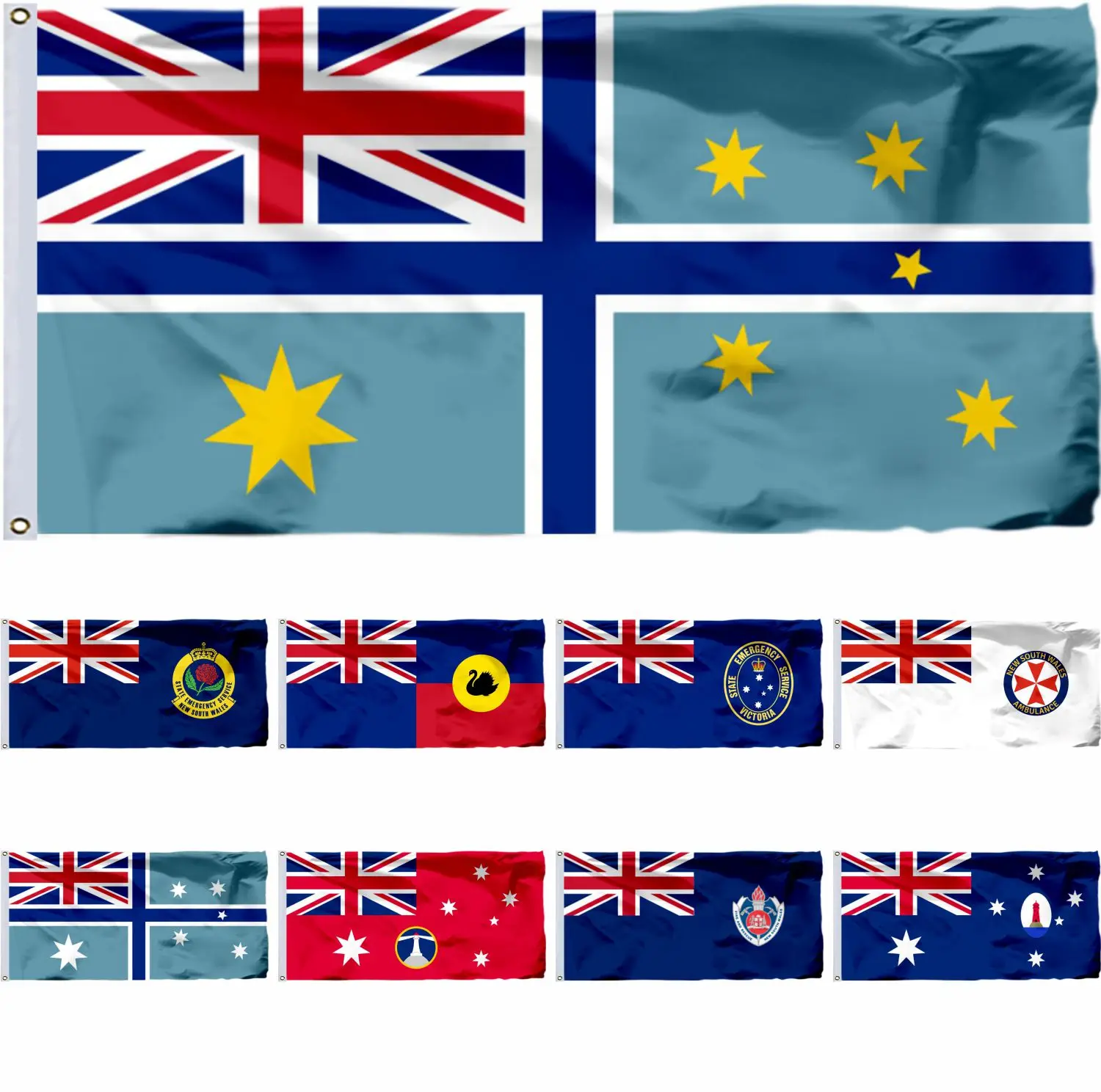 Australia-Civil-Air-Ensign-Flag-3X5FT-FRNSW-Banner-90X150CM-New-South ...