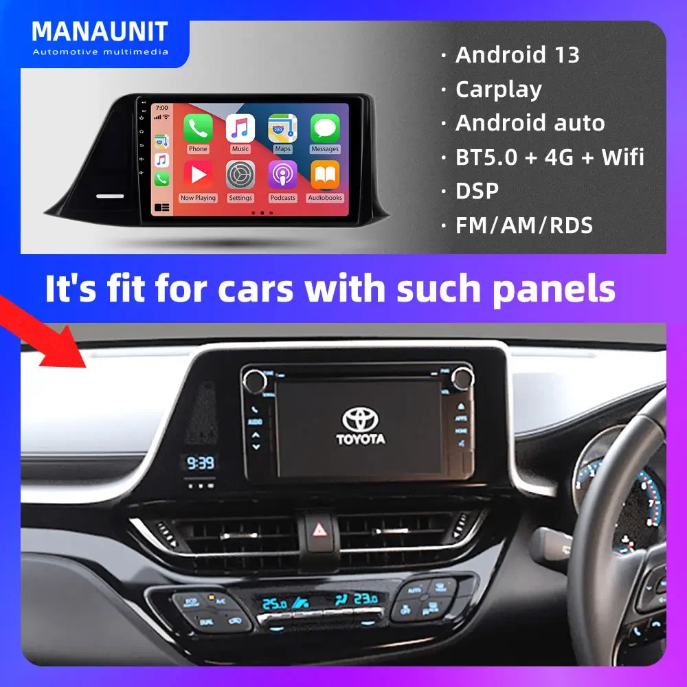 For-Toyota-C-HR-CHR-RHD-USA-2016-2018-Car-Multimedia-Player-Carplay ...
