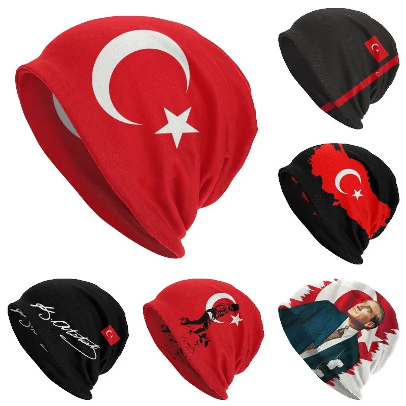 Flag-Of-Turkey-Beanie-Bonnet-Knitting-Hat-Men-Women-Fashion-Unisex ...
