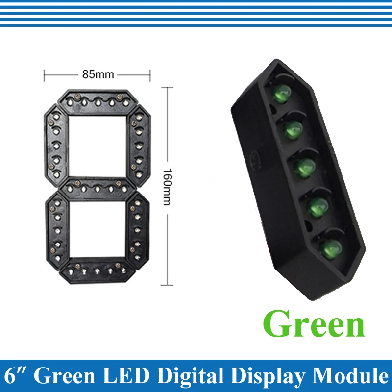 10pcs-lot-6-Green-Color-Outdoor-7-Seven-Segment-LED-Digital-Number ...