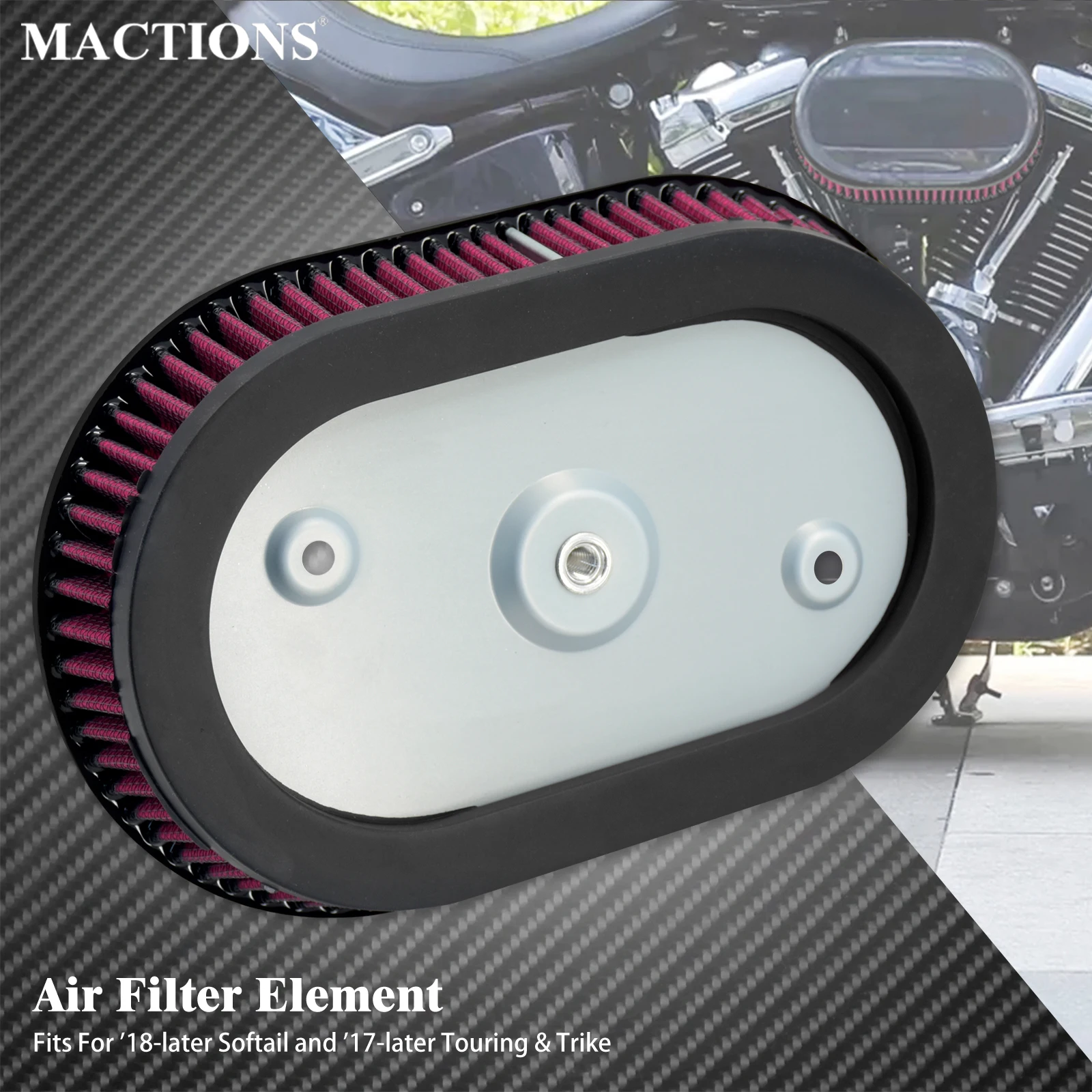 Luftfilter-element-Motorrad-Innen-filter-Ersatz-f-r-Harley-Touring-Road ...