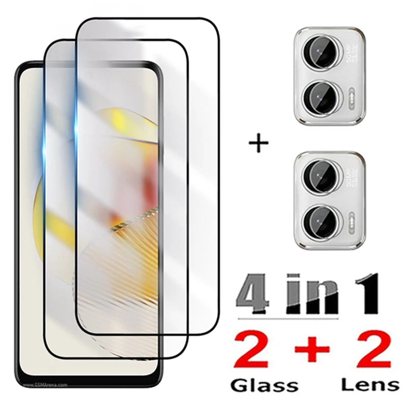 4IN1 Tempered Glass For Motorola Moto G73 G53 G23 Screen Protector ...