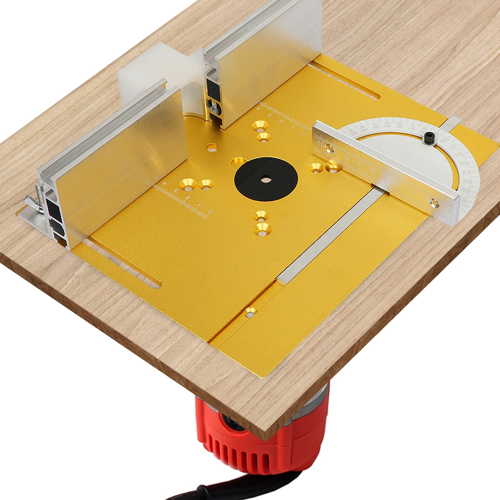 Aluminum Router Table Insert Plate W/Miter Gauge For Woodworking ...