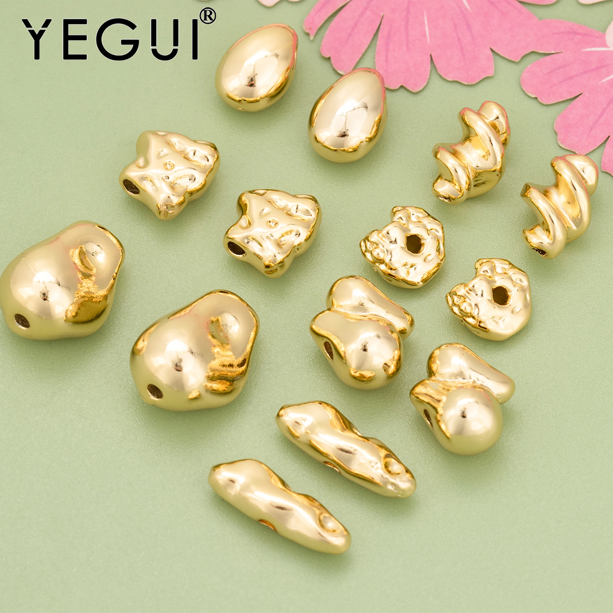 YEGUI,10pcs/lot,MG69,jewelry accessories,18k gold rhodium plated,copper ...