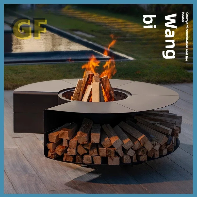 Outdoor courtyard bonfire brazier outdoor firewood roaster villa garden ...