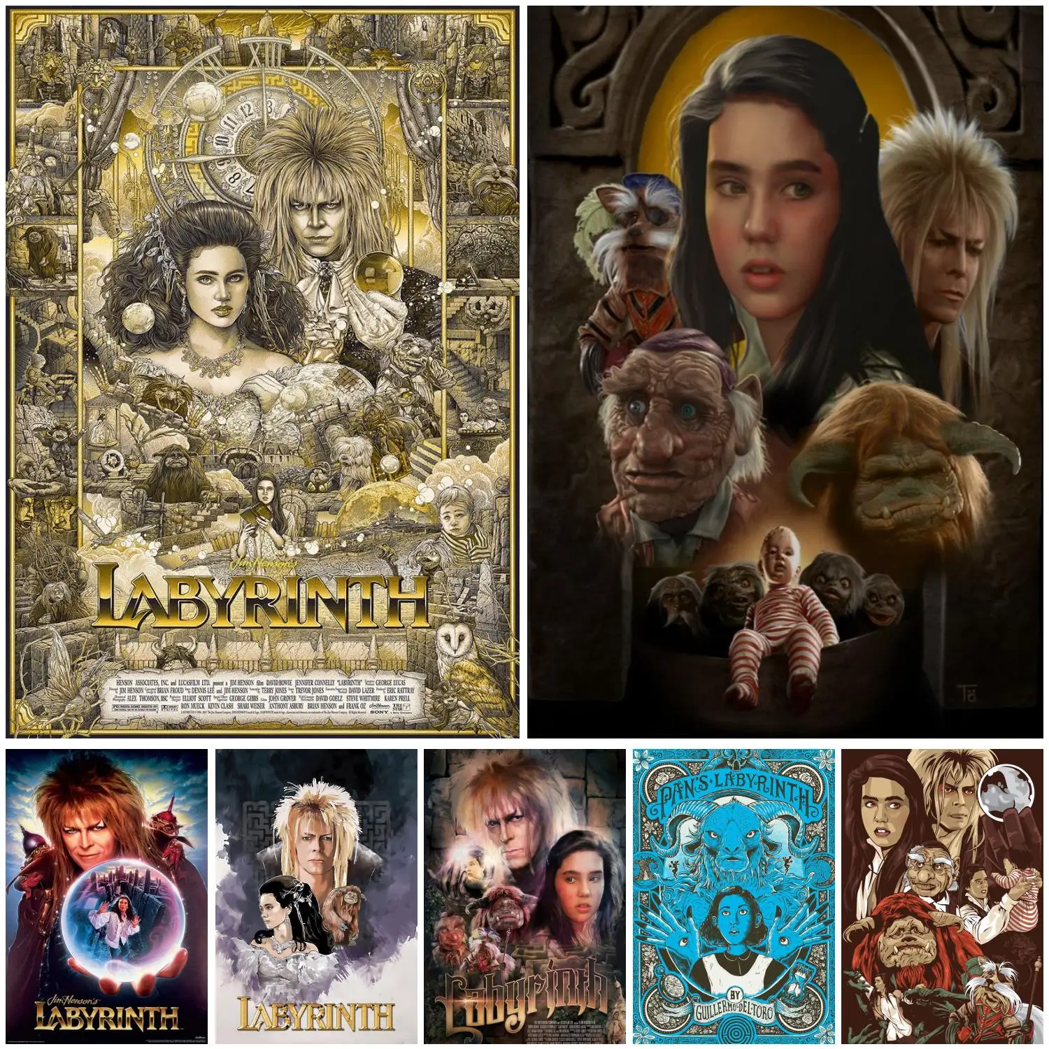 Labyrinth-Poster-Canvas-Art-Poster-and-Wall-Art-Picture-Print-Modern ...