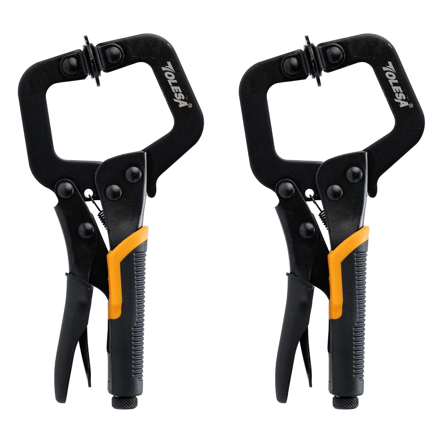 TOLESA-9-11-Adjustable-Metal-Face-Clamp-2PCS-C-Clamp-for-Woodworking ...