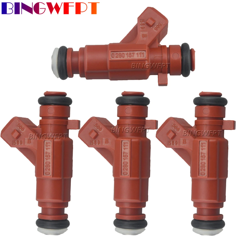 4PCS High Quality Fuel Injector Nozzle 0280157111 for Golf/ Voyage 1.0L ...