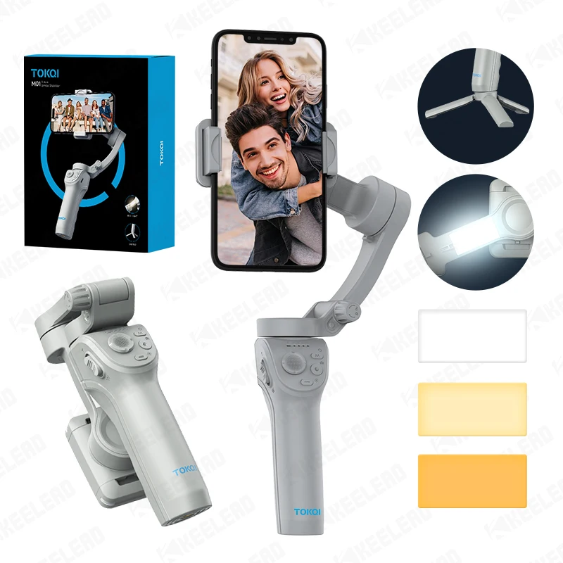 M01-3-Axis-Gimbal-Anti-Shake-Fill-Light-Zoom-Key-Foldable-Gimbal ...