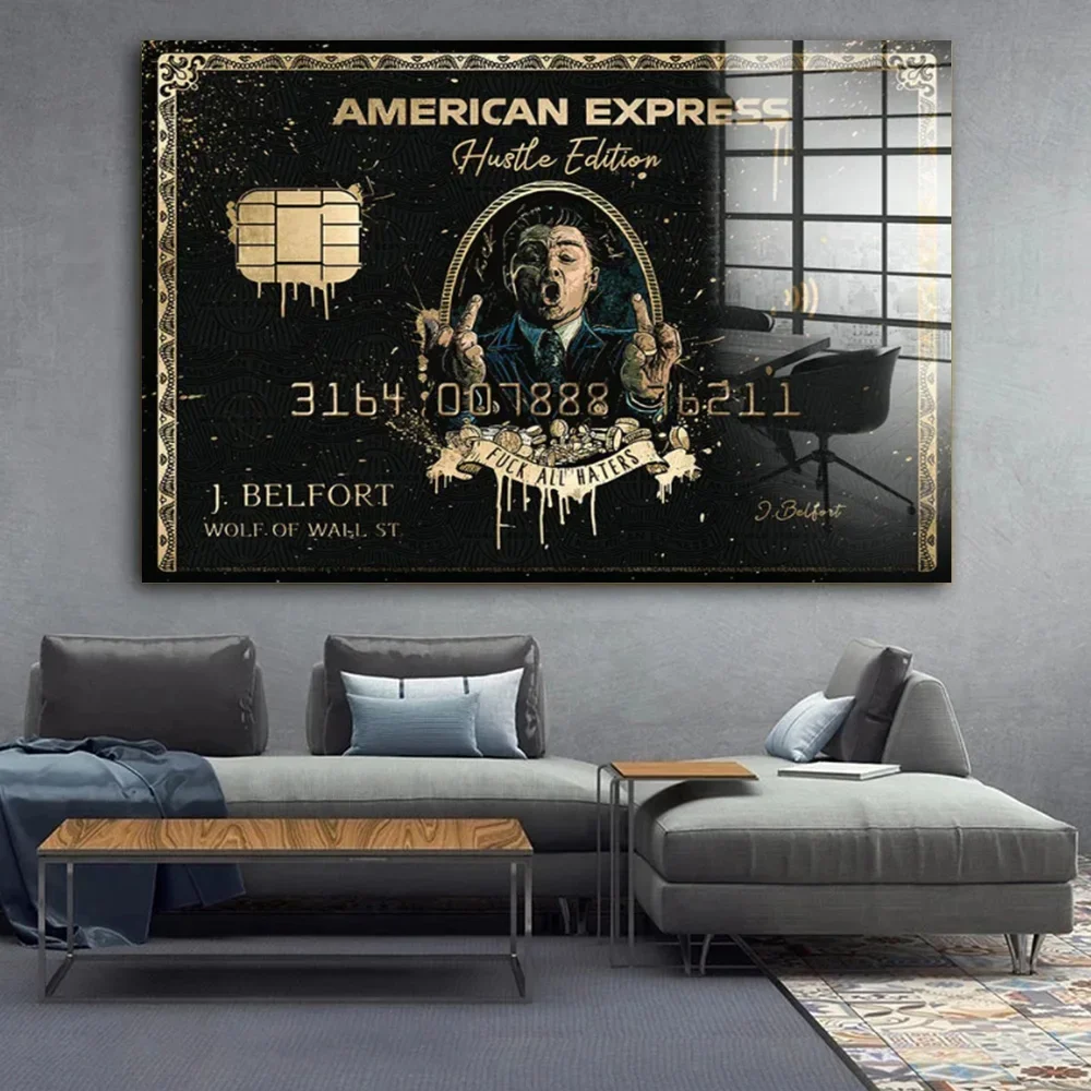American-Express-Black-Card-The-Wolf-of-Wall-Street-Art-Pintura-da-lona ...