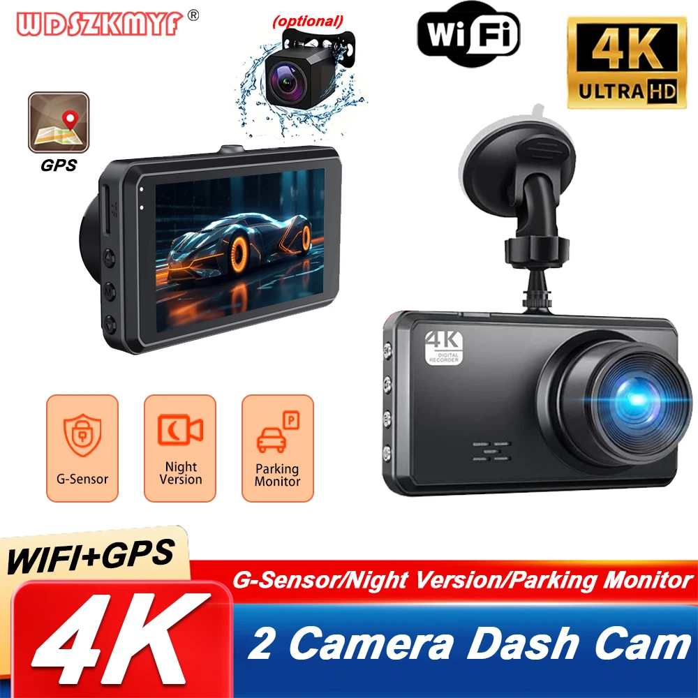 Car-Dvr-UHD-4K-WIFI-GPS-Dash-Cam-for-Cars-Camera-for-Vehicle-3Inch ...
