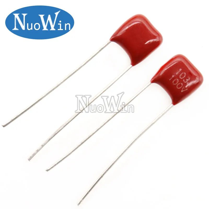 10PCS 63V 100V 102 103 104 105 106 222 224 472 473 474 Pitch 5MM 1UF 0 ...