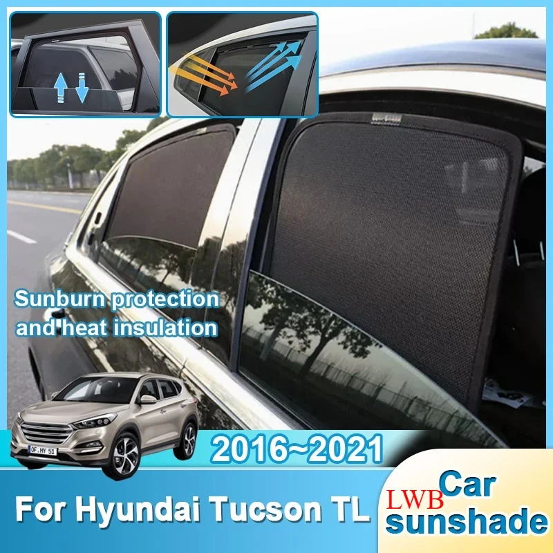 Mesh Sun Shade For Hyundai Tucson TL LWB 2016 2017 2018 2019 2020 2021 ...