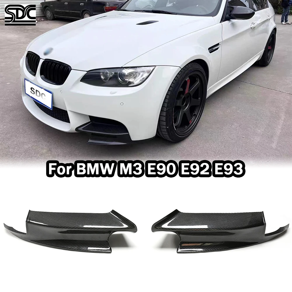 Real Dry Carbon Fiber Front Bumper Lip Splitters For BMW M3 E92 Coupe ...