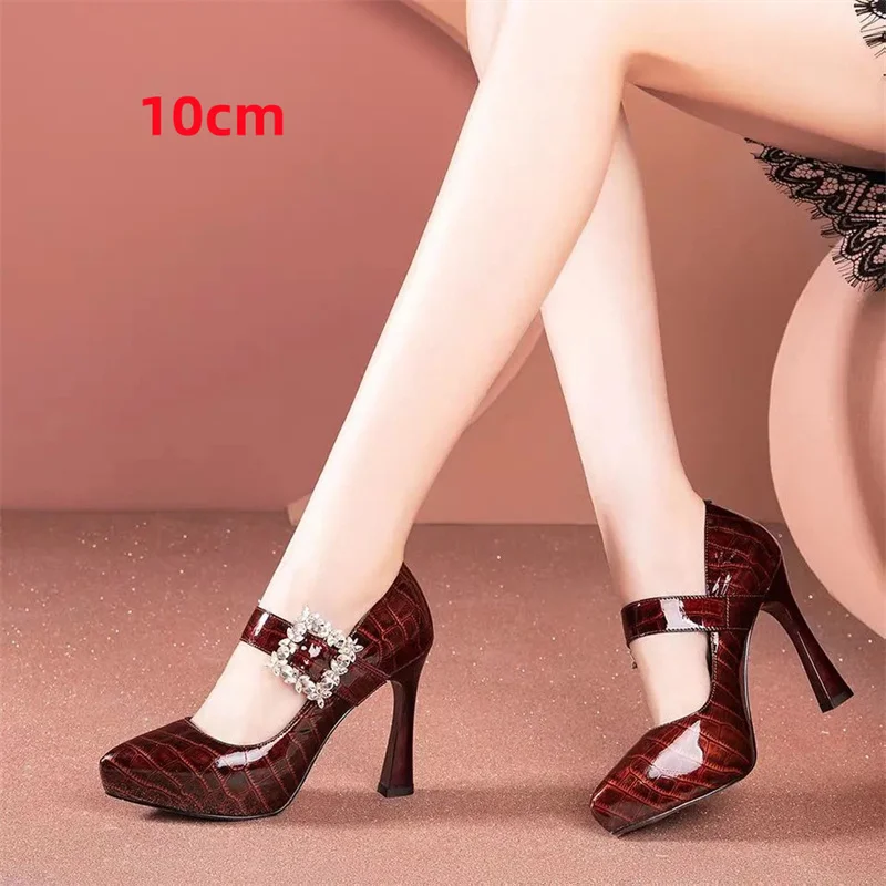 Women-Classic-Round-Toe-High-Quality-Spring-Summer-High-Heel-Pumps-Lady ...