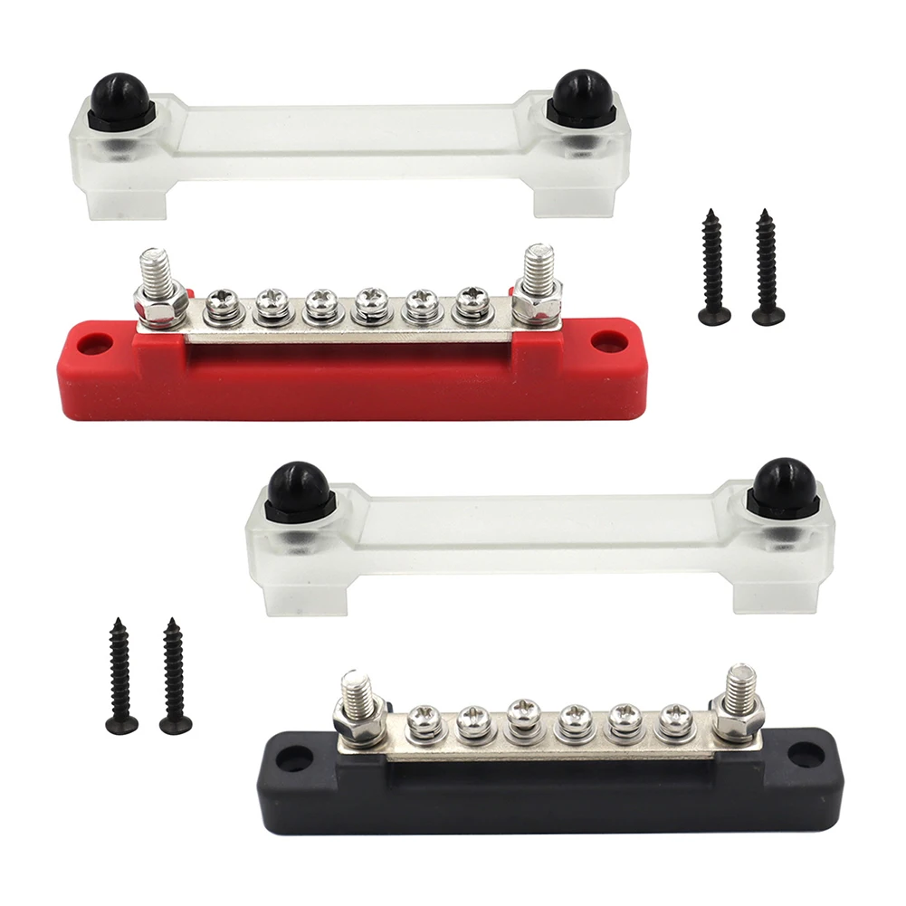 Bloc de Distribution d'énergie - RVC - 6 Bornes Noires - ABS - 150A ...